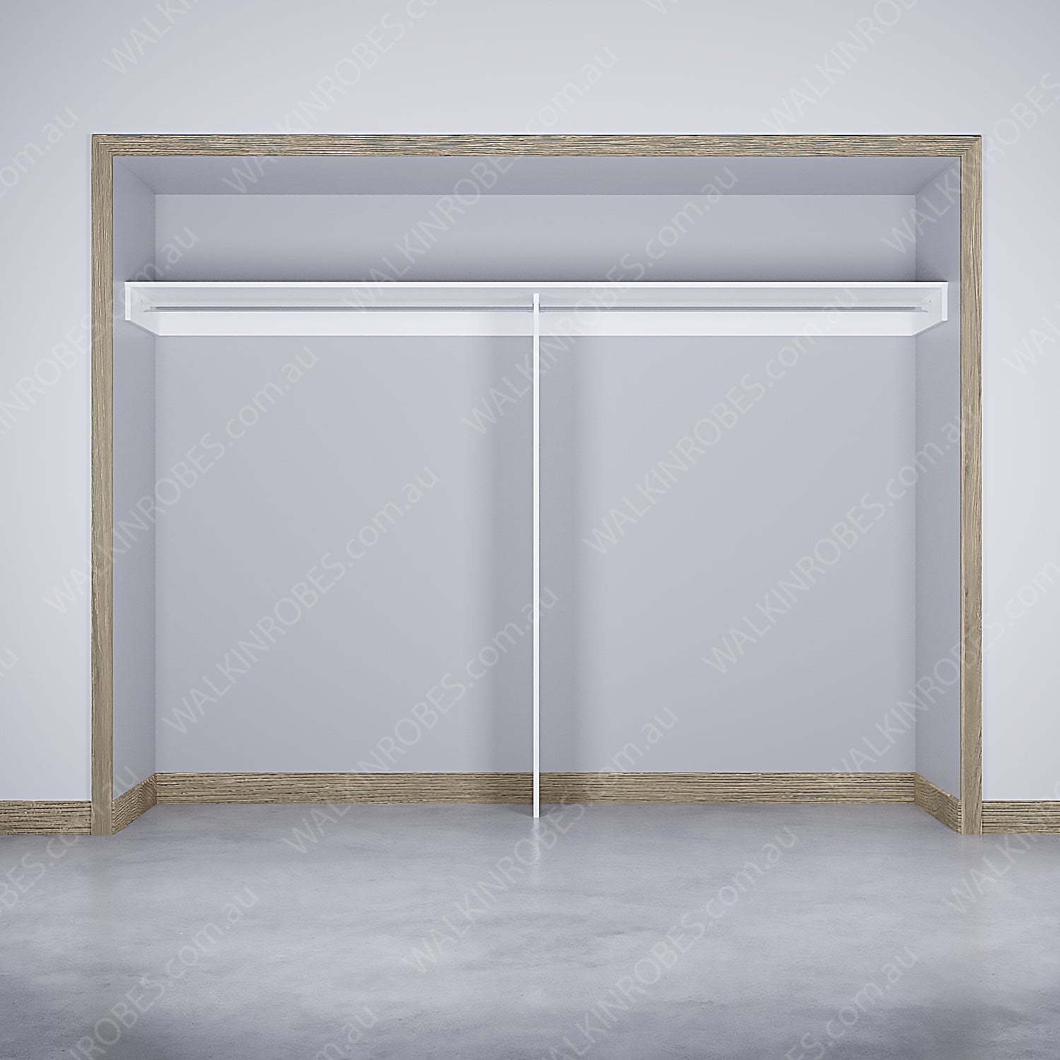 WALK-IN-ROBE fit in width of 2500mm