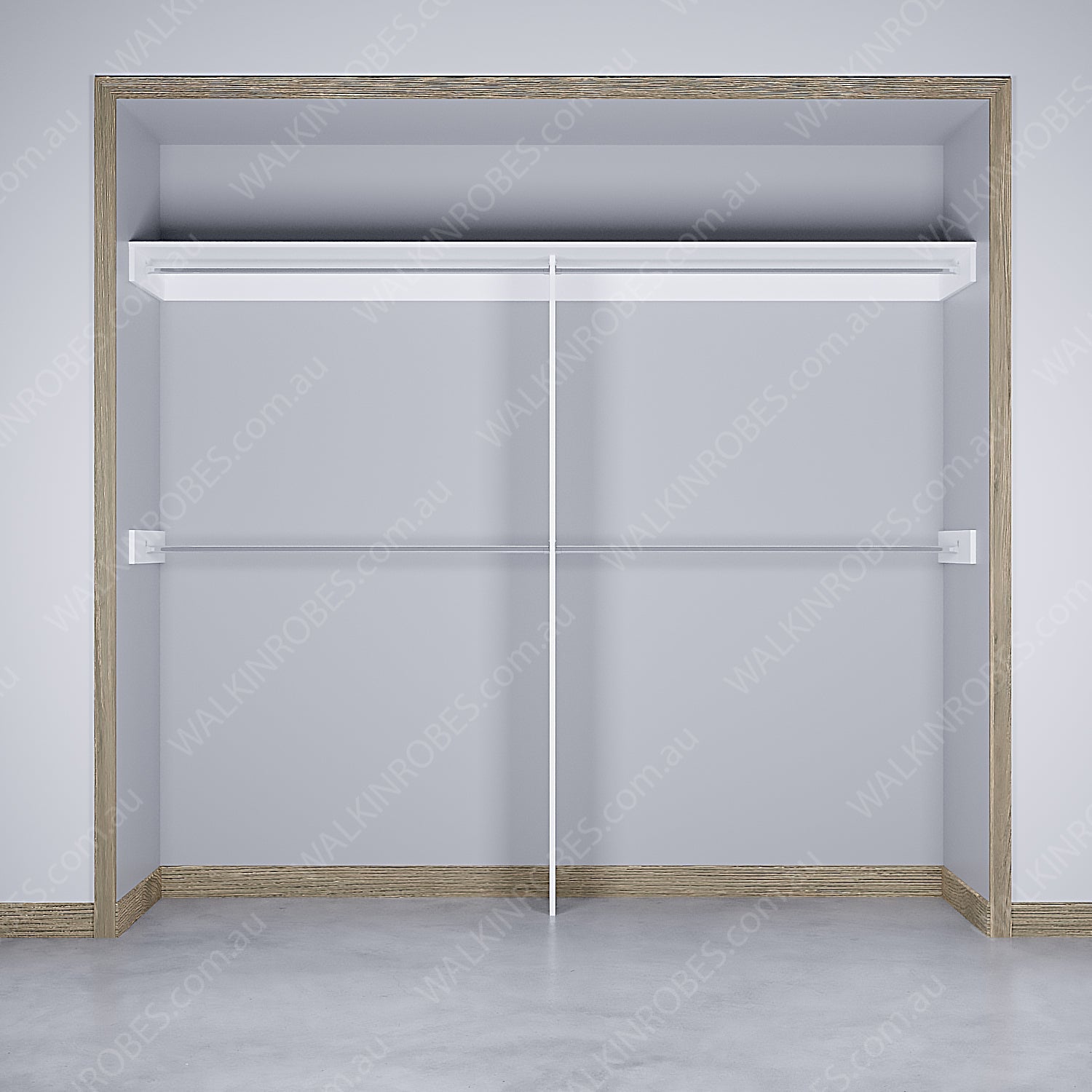 WALK-IN-ROBE fit in width of 2500mm