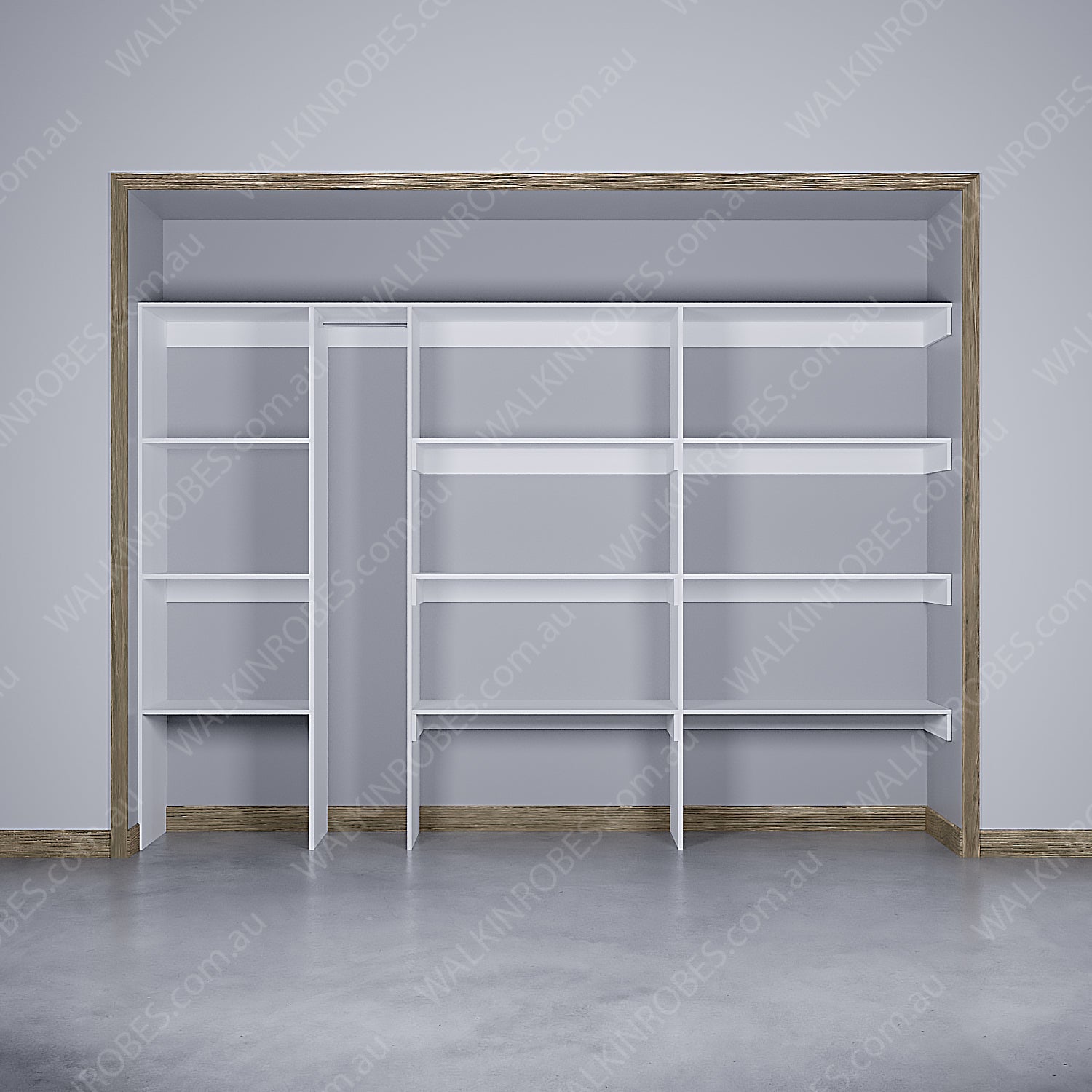 WALK-IN-ROBE fit in width of 3000mm