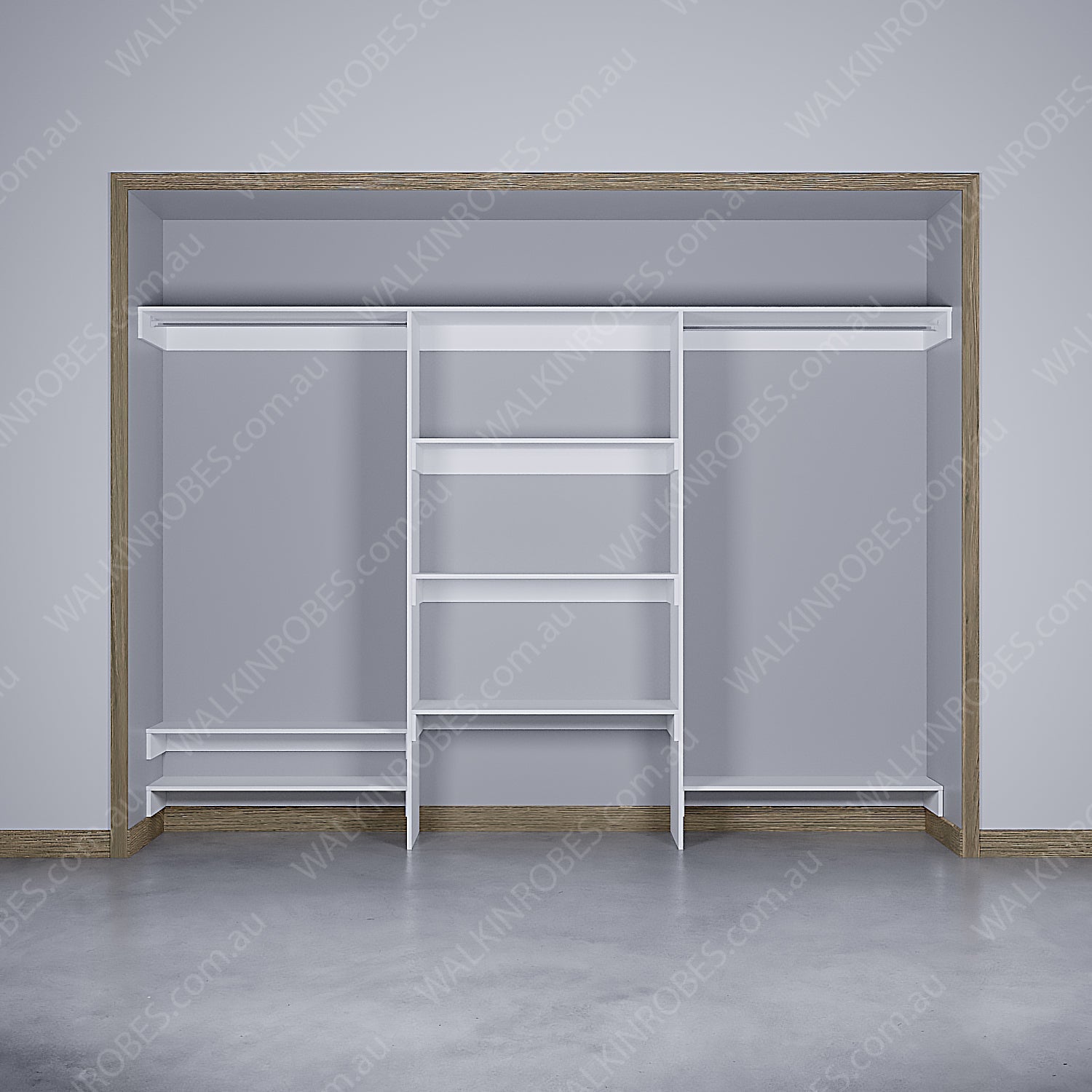 WALK-IN-ROBE fit in width of 3000mm